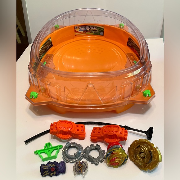 Toys | Beyblade Burst Quad Drive Stadium Arena Orange Hasbro With Misc ...